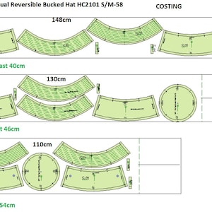 Reversible Bucket Hat Sewing Pattern - All Sizes, in PDF Format - Etsy