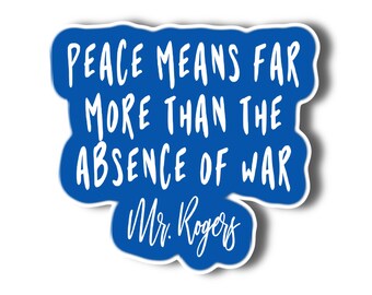 Mr Rogers Look for the Helpers Quote Sticker - Etsy