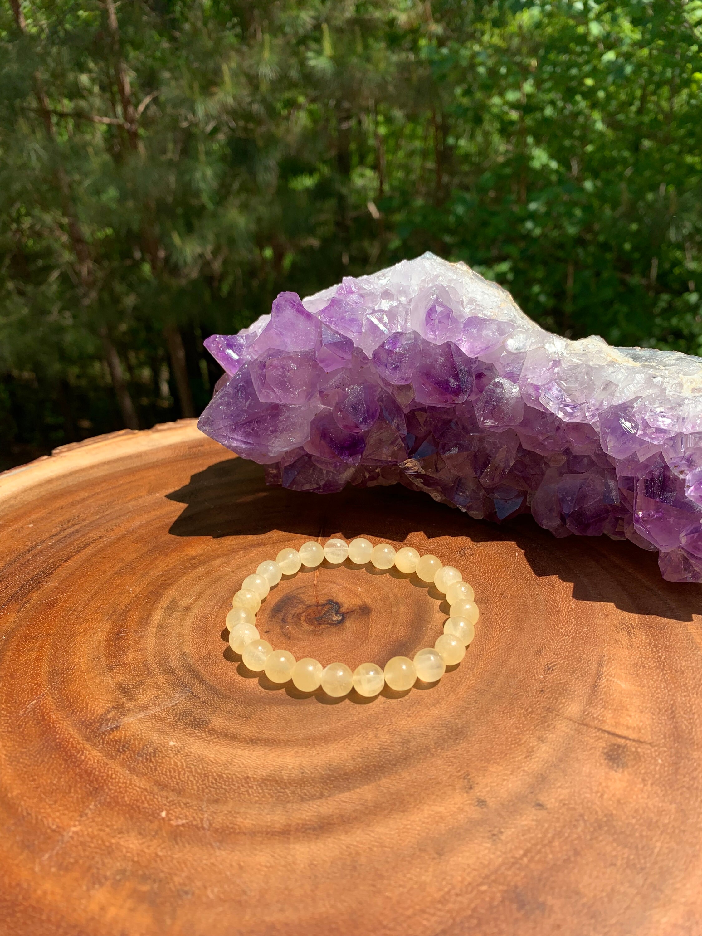Golden Honey Calcite Bracelet Chakra Healing Emotional | Etsy