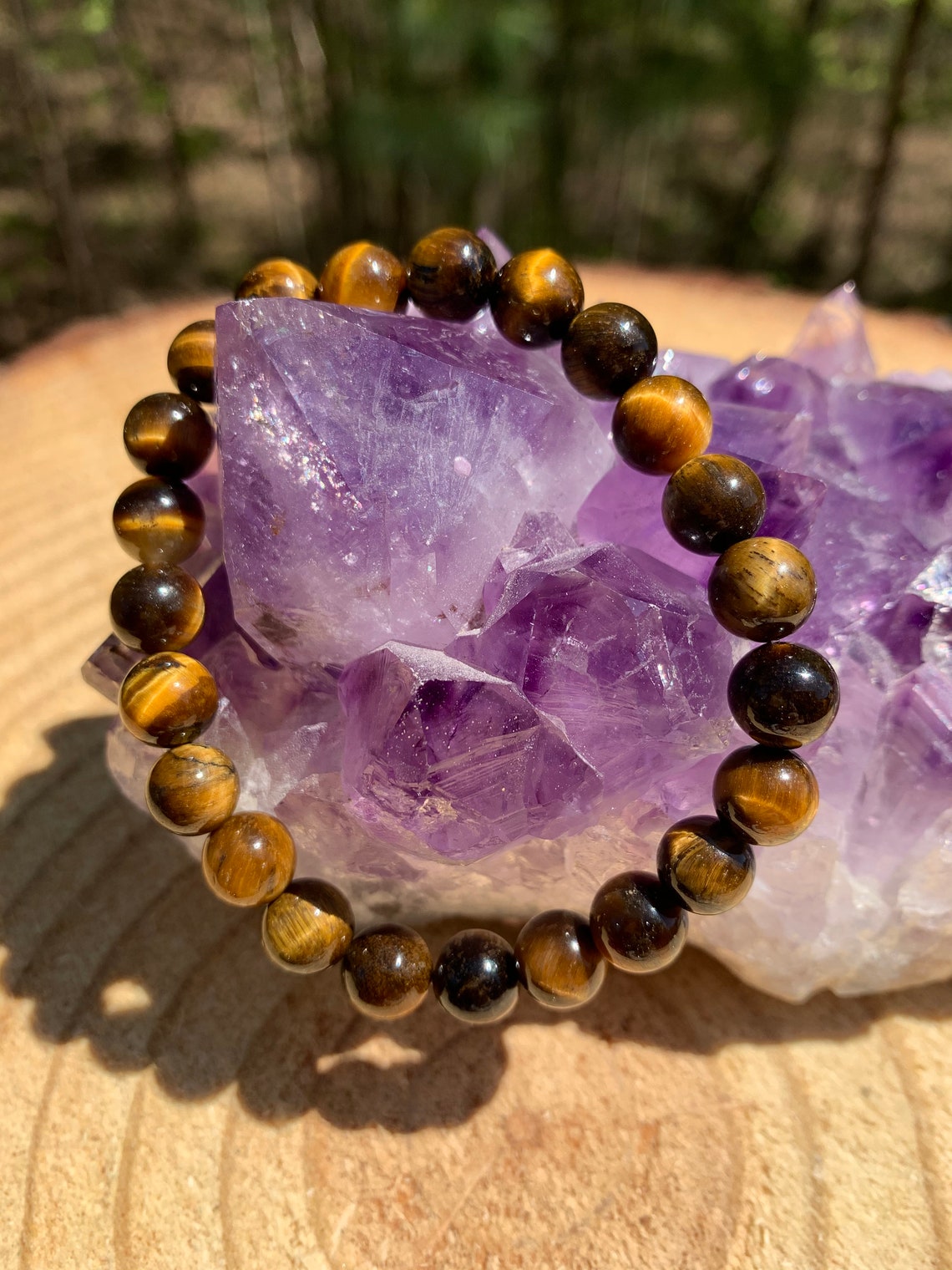 Tiger Eye Bracelet Chakra Healing Confidence Grounding - Etsy