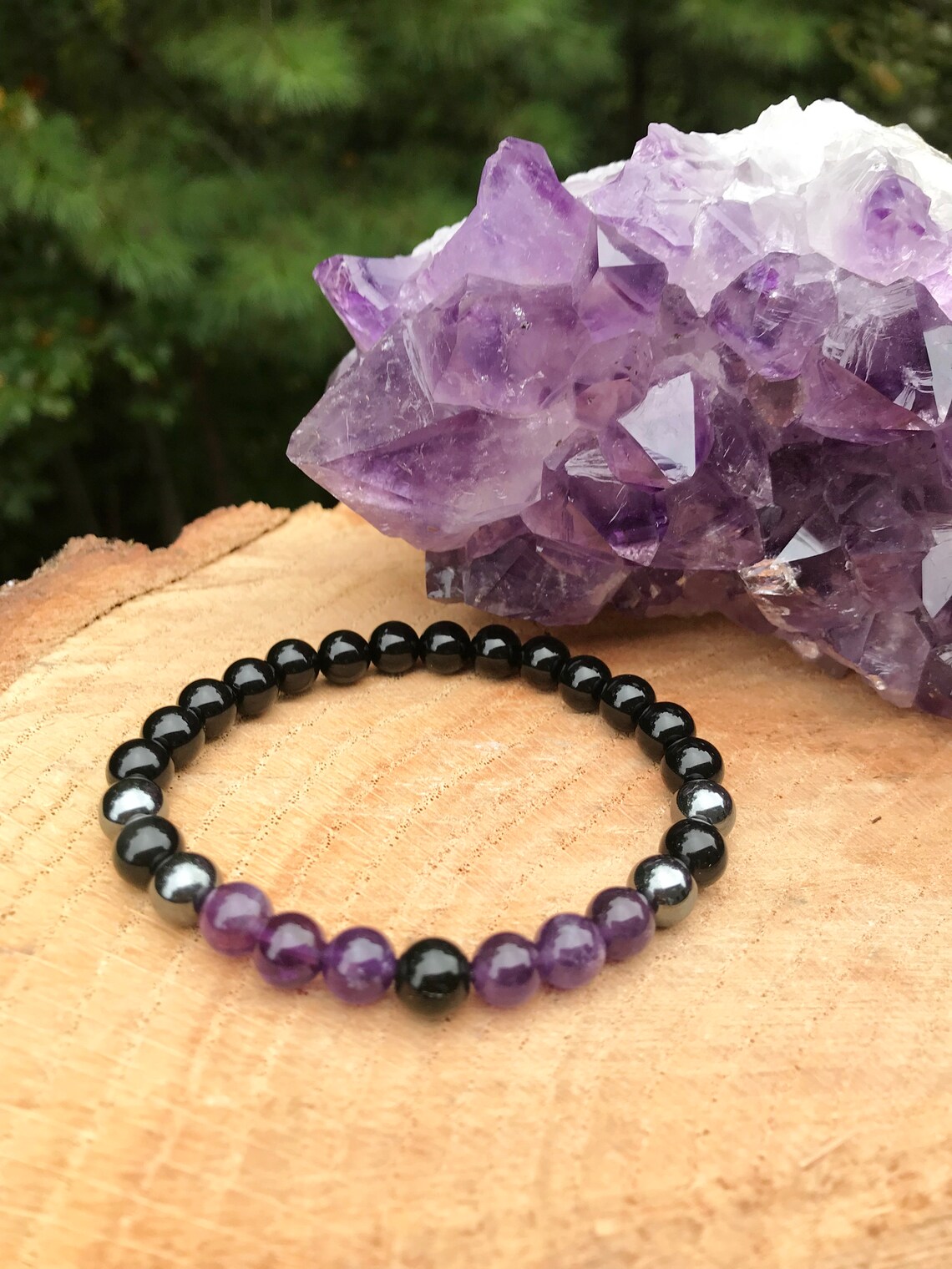 Psychic Attack Shield Bracelet Chakra Healing Crystal | Etsy