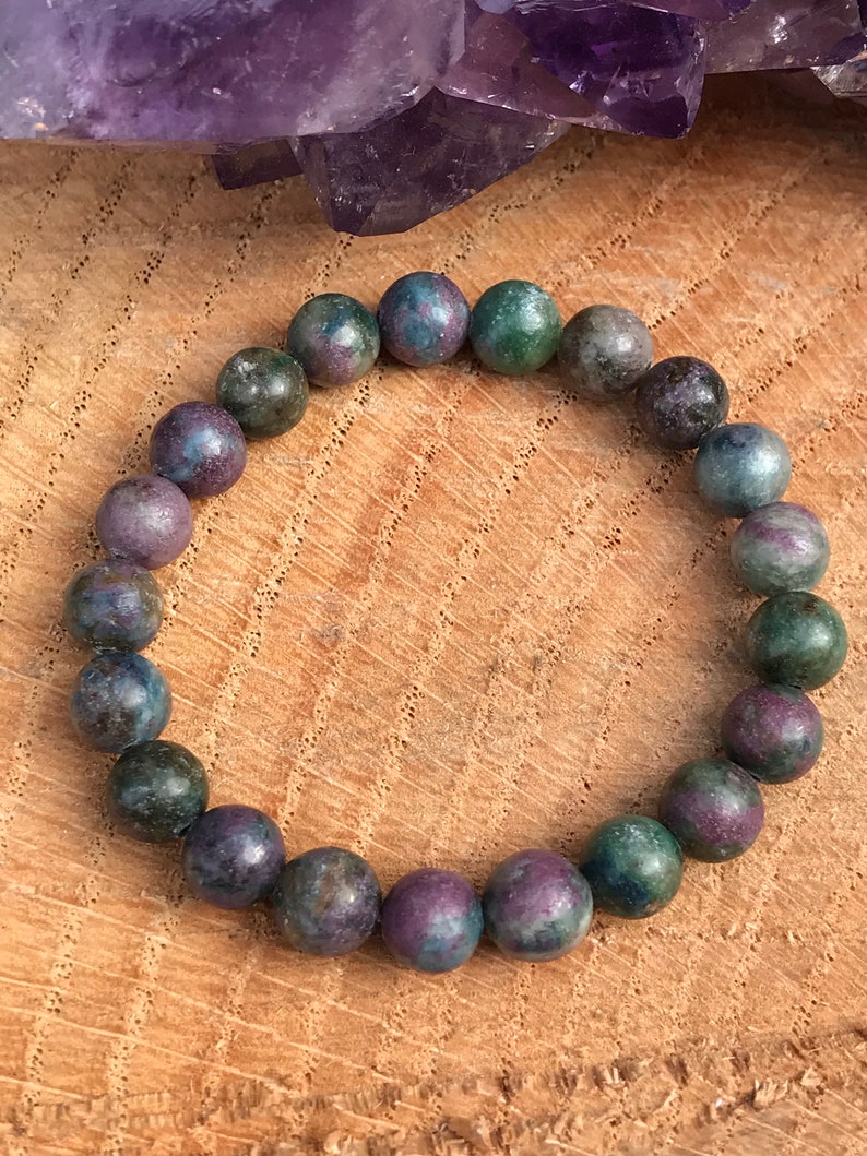 Ruby in Kyanite Bracelet Chakra Healing Emotional Balance | Etsy