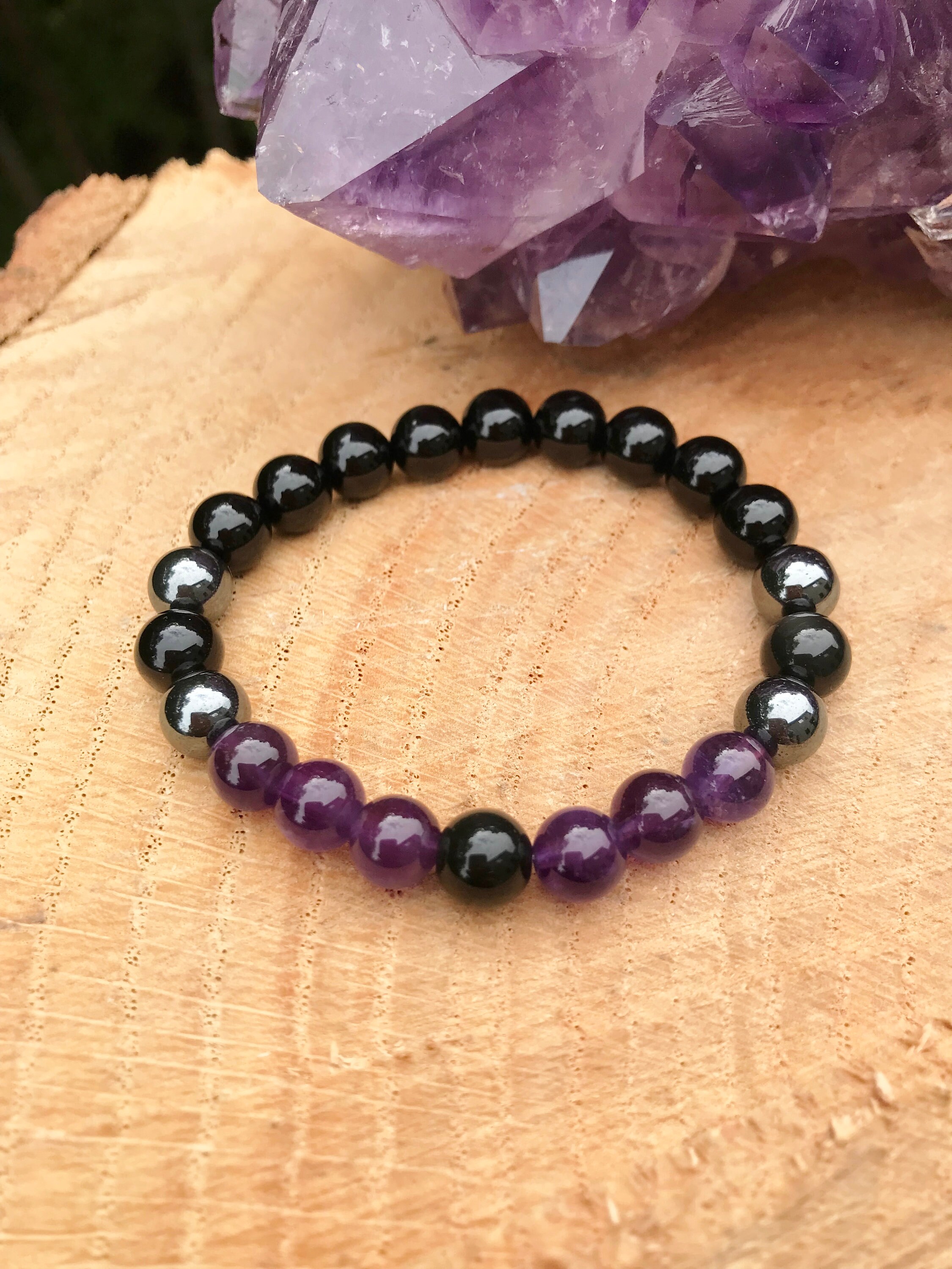 Psychic Attack Shield Bracelet Chakra Healing Crystal | Etsy