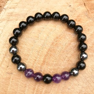 Psychic Attack Shield Bracelet | Chakra Healing Crystal | Grounding ...