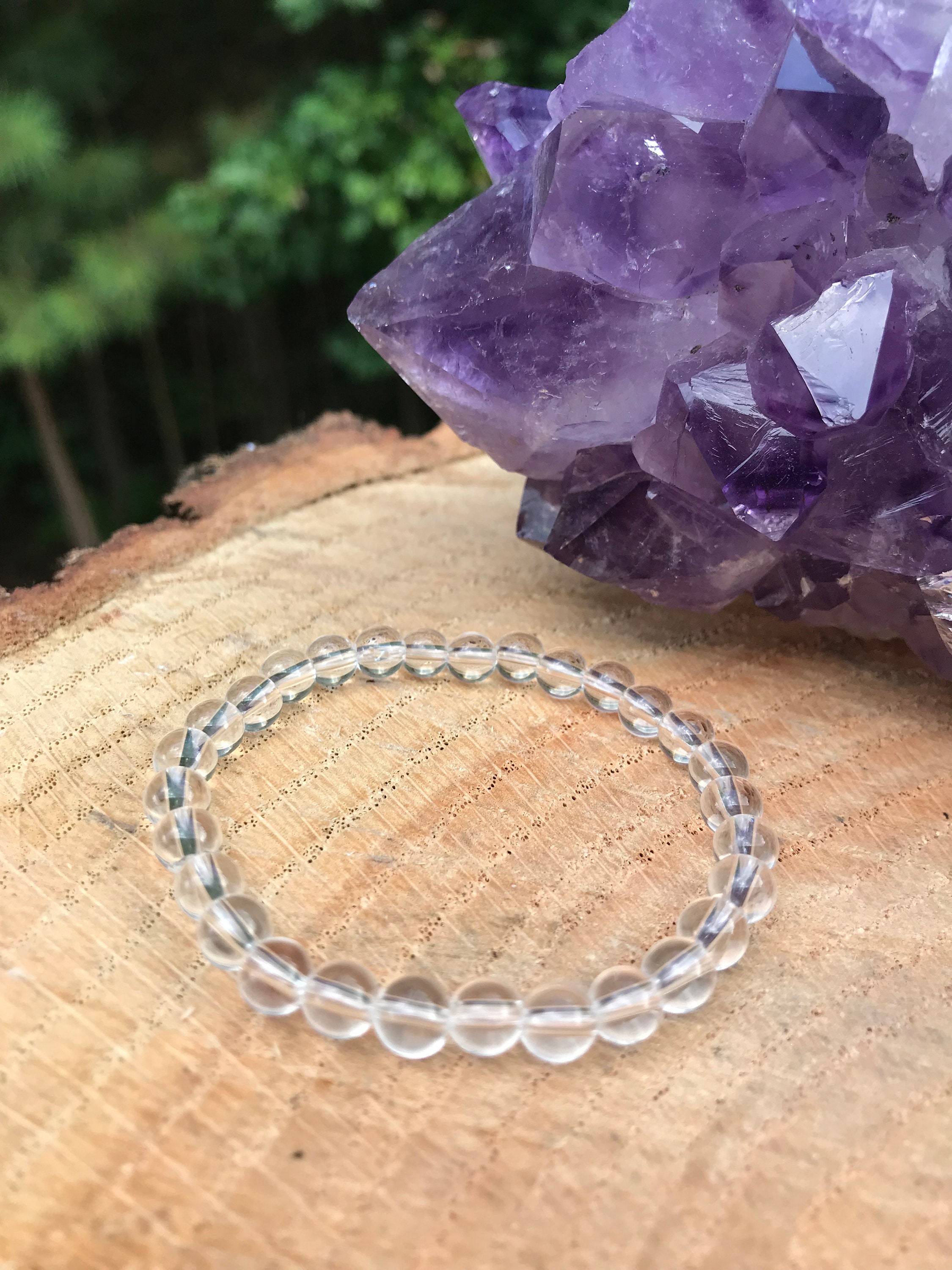 Natural Clear Quartz Bracelet Chakra Healing Master Healer - Etsy