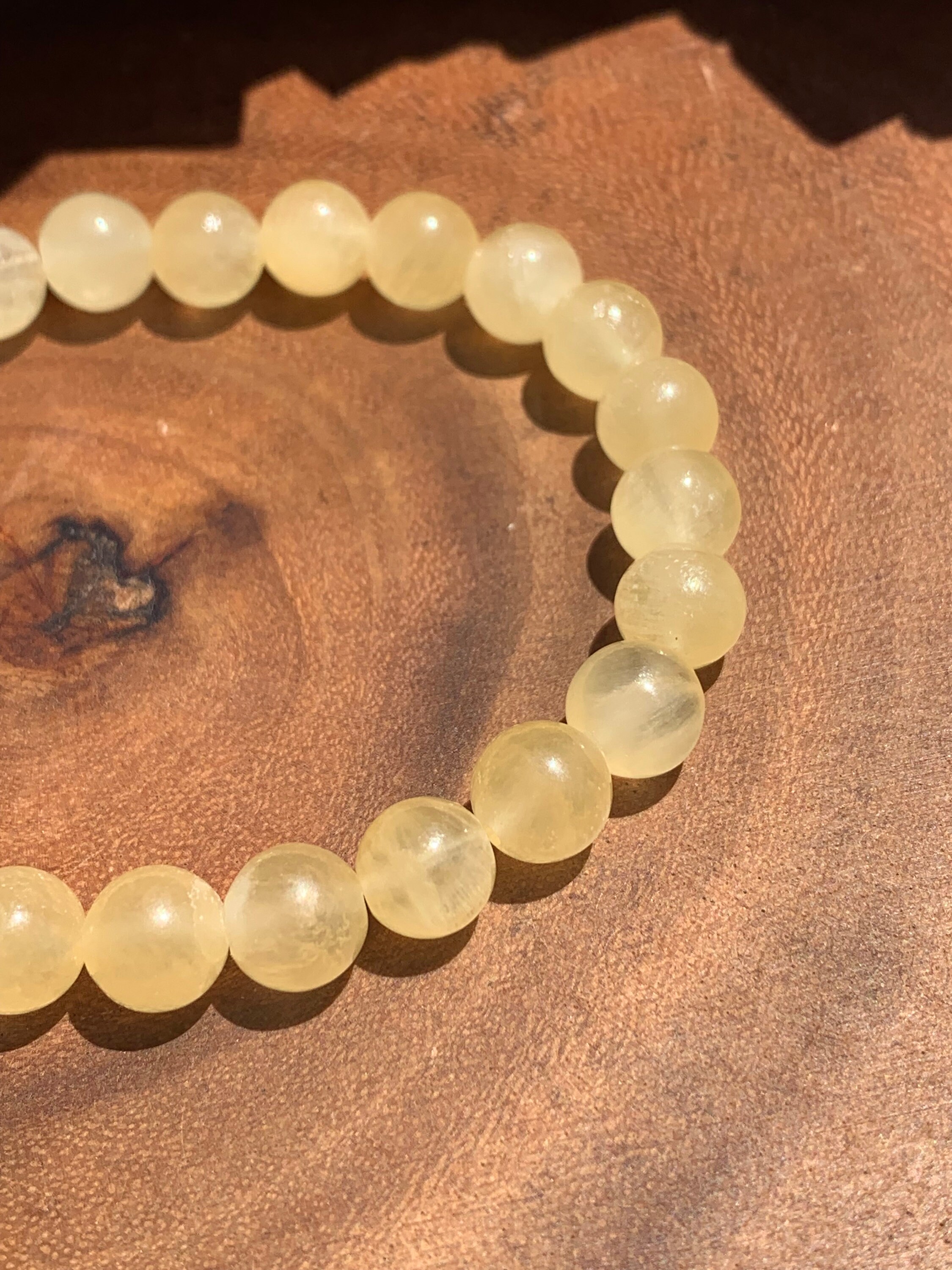 Golden Honey Calcite Bracelet Chakra Healing Emotional | Etsy