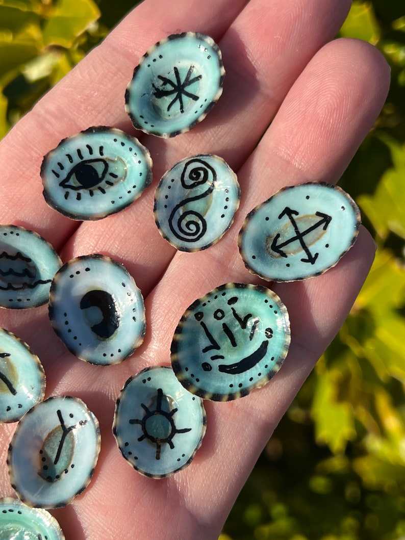 LIMITED EDITION Sea Magick 13 Witches Runes Set Ocean - Etsy