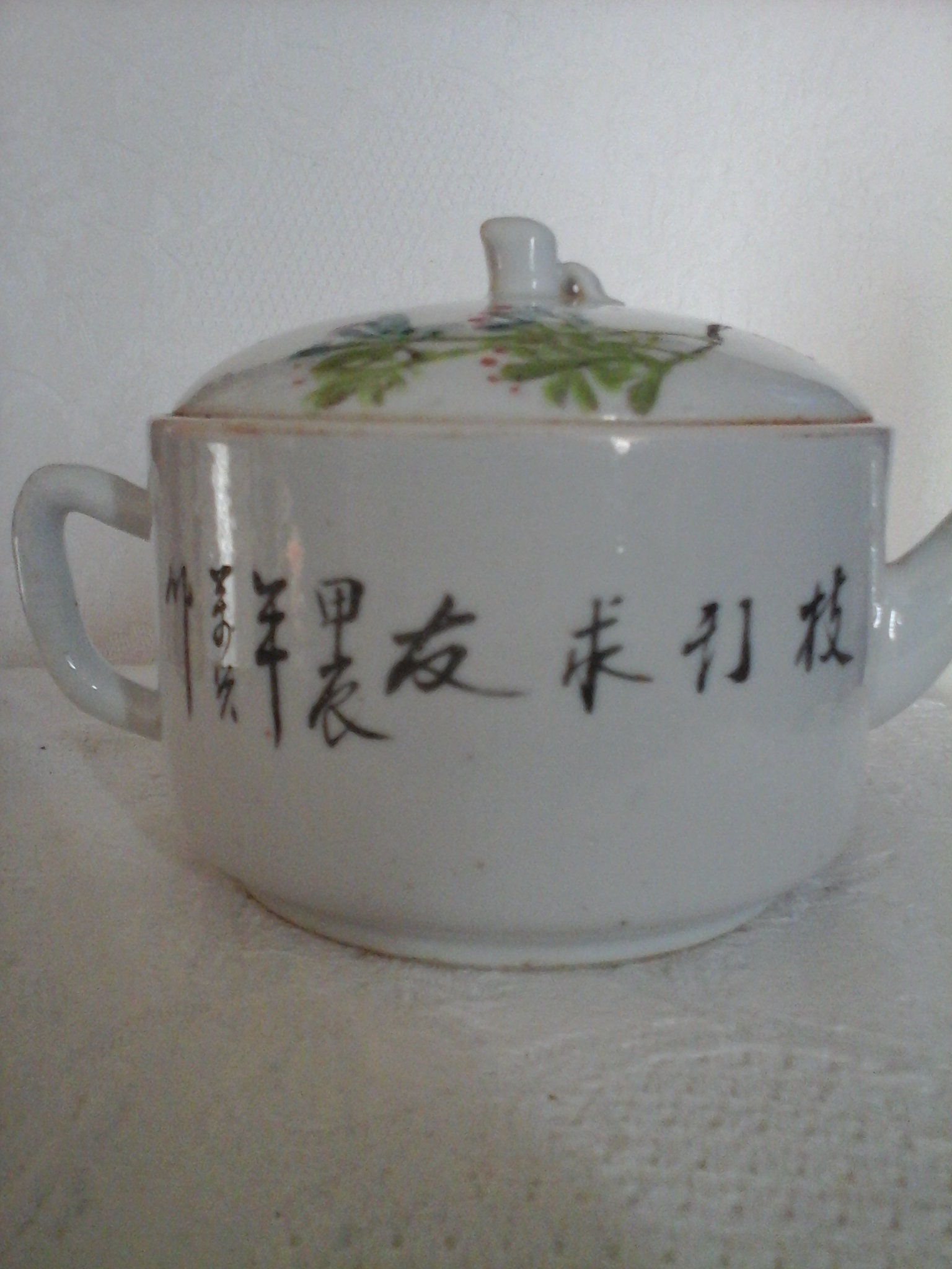 An Early Republic Period Chinese Qian Jiang Cai Porcelain Teapot 1910/ ...