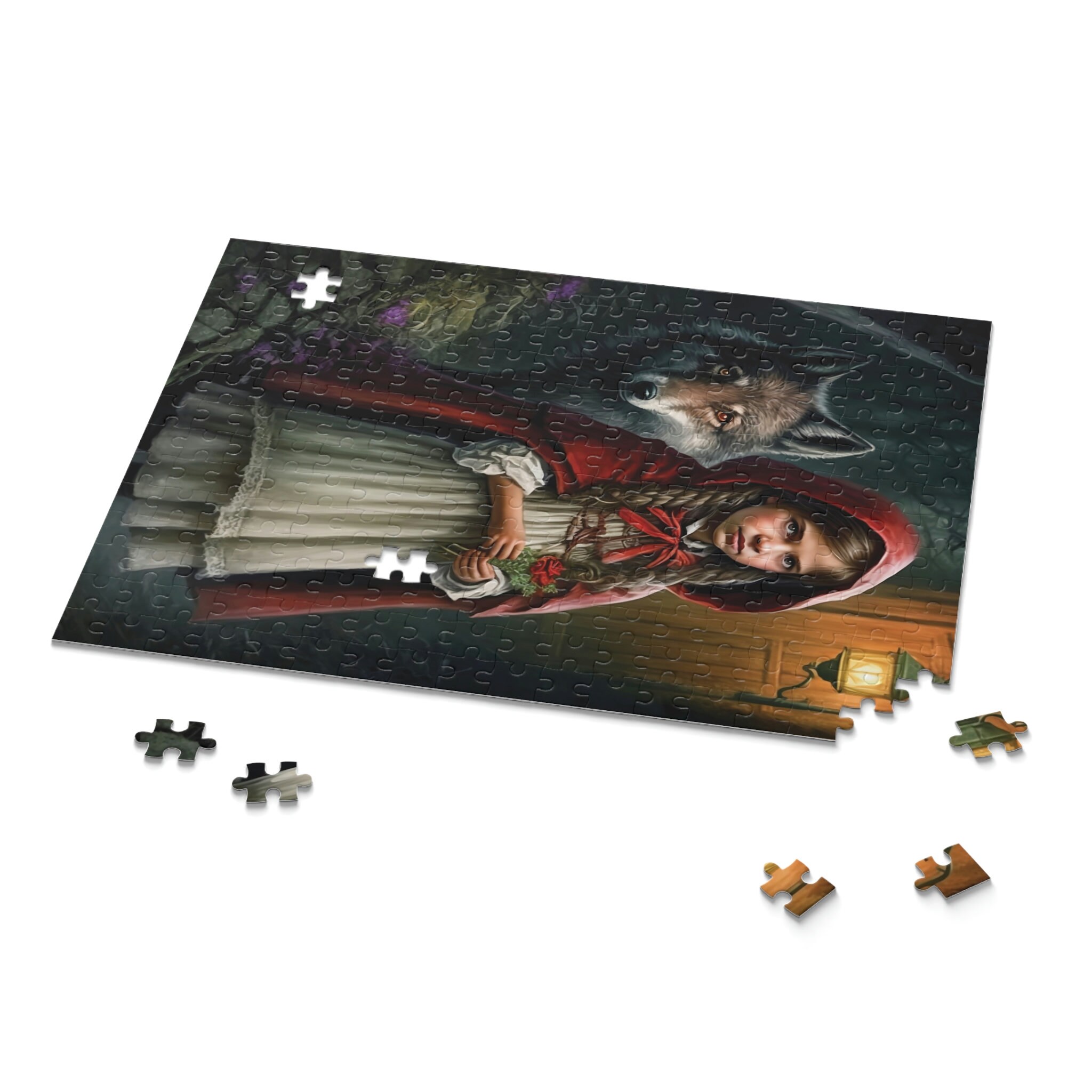 Puzzle: Little Red Riding Hood & the Big Bad Wolf (120, 252, 500-piece ...