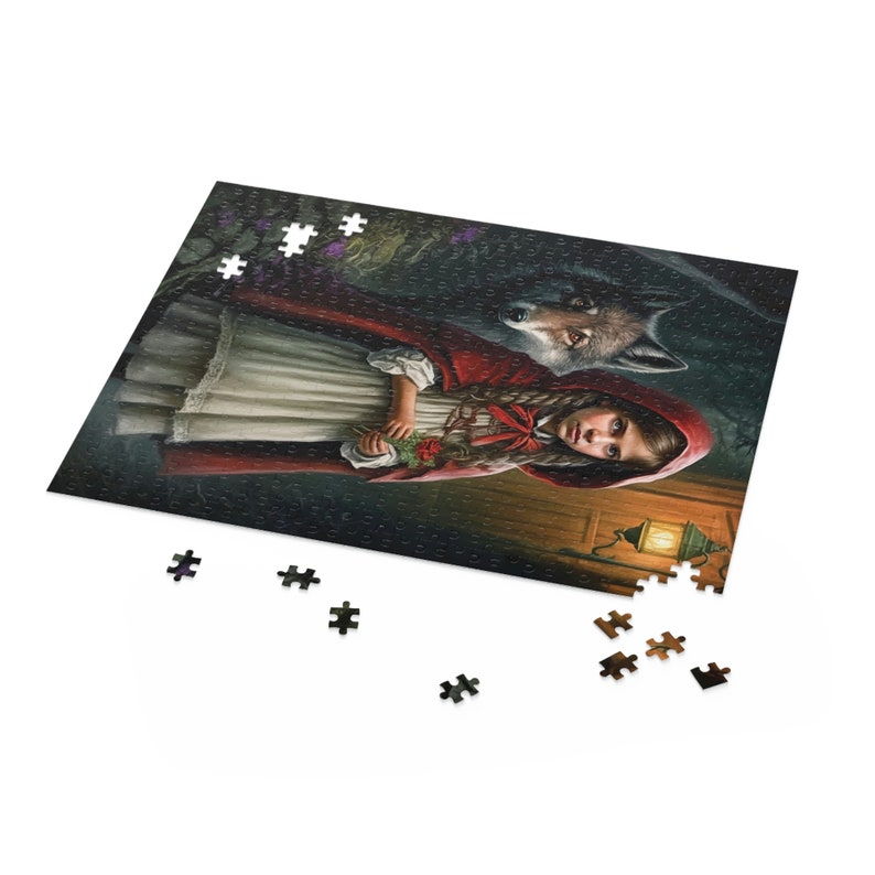 Puzzle: Little Red Riding Hood & the Big Bad Wolf (120, 252, 500-piece ...