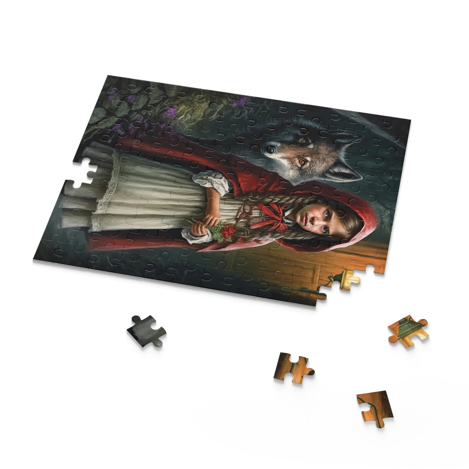 Puzzle: Little Red Riding Hood & the Big Bad Wolf (120, 252, 500-piece ...