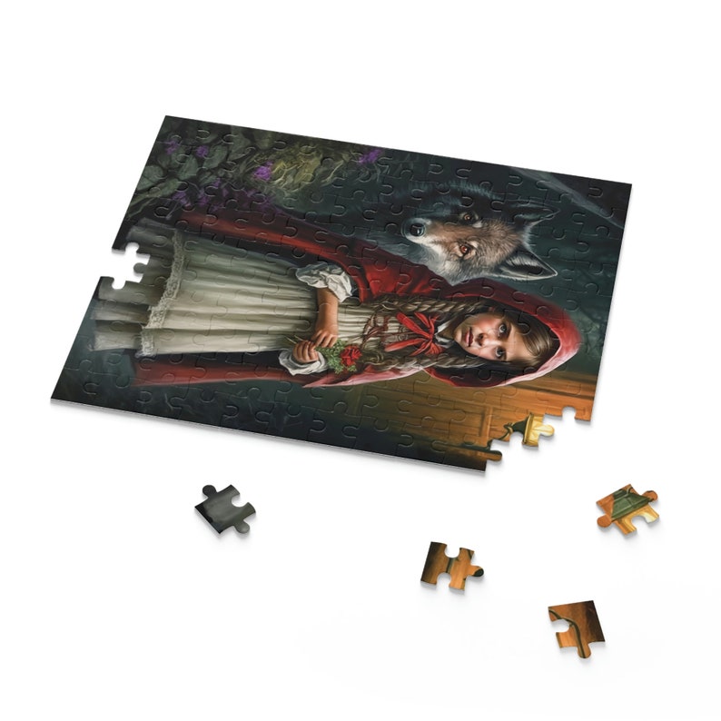 Puzzle: Little Red Riding Hood & the Big Bad Wolf (120, 252, 500-piece ...