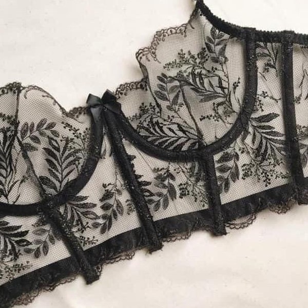 Black Lingerie - Etsy