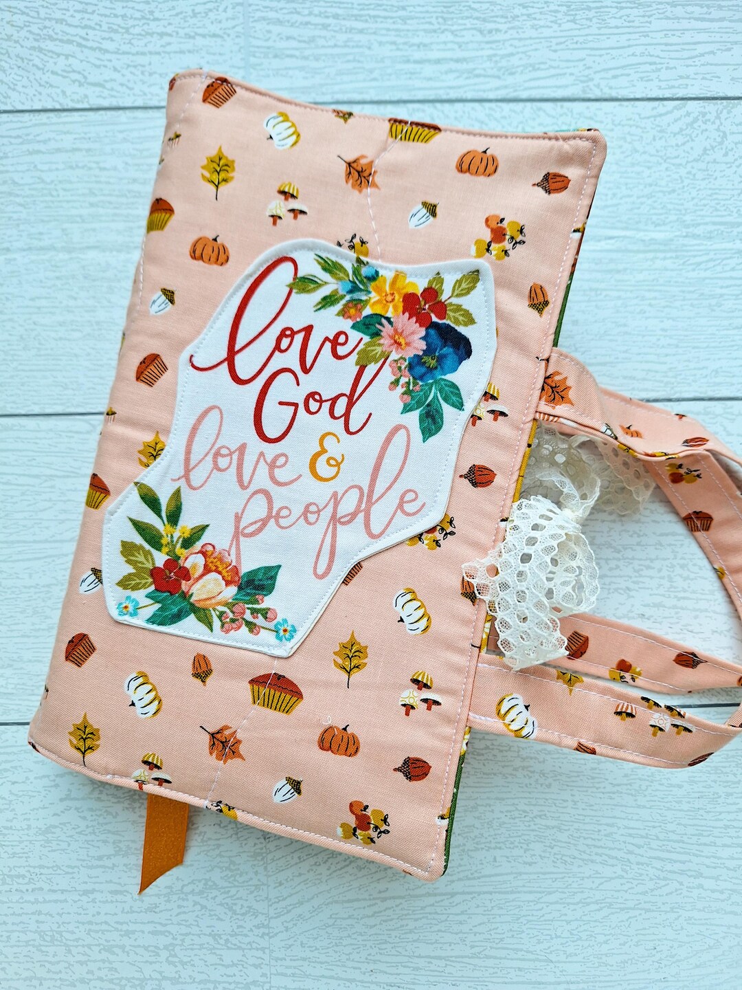 Handmade Bible Cover~cloth Bible Cover Women~fabric Quilted Bible Cover ...