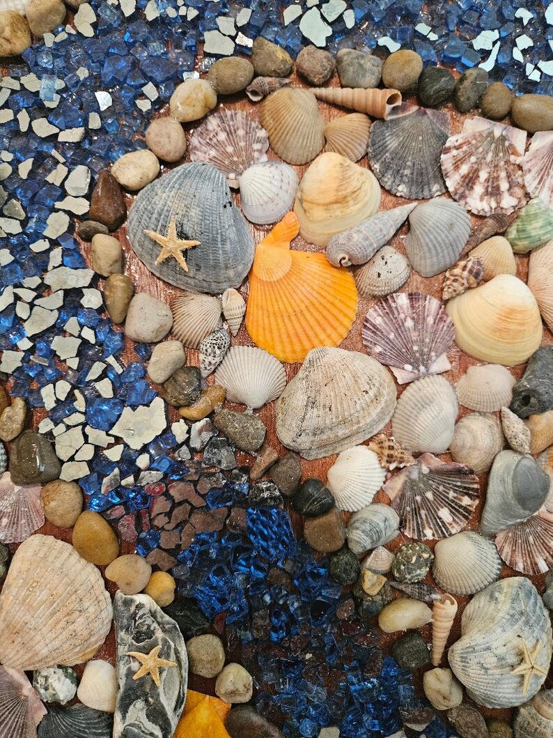 Shell Art, Wall Hanging Handmaid Add to Your Decor - Etsy