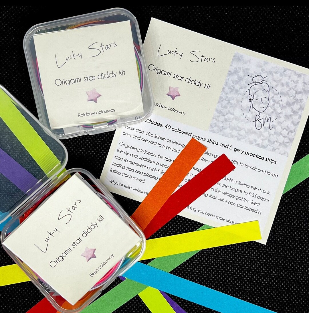 Lucky Stars Diddy DIY Kit (origami Wishing Stars) - Etsy