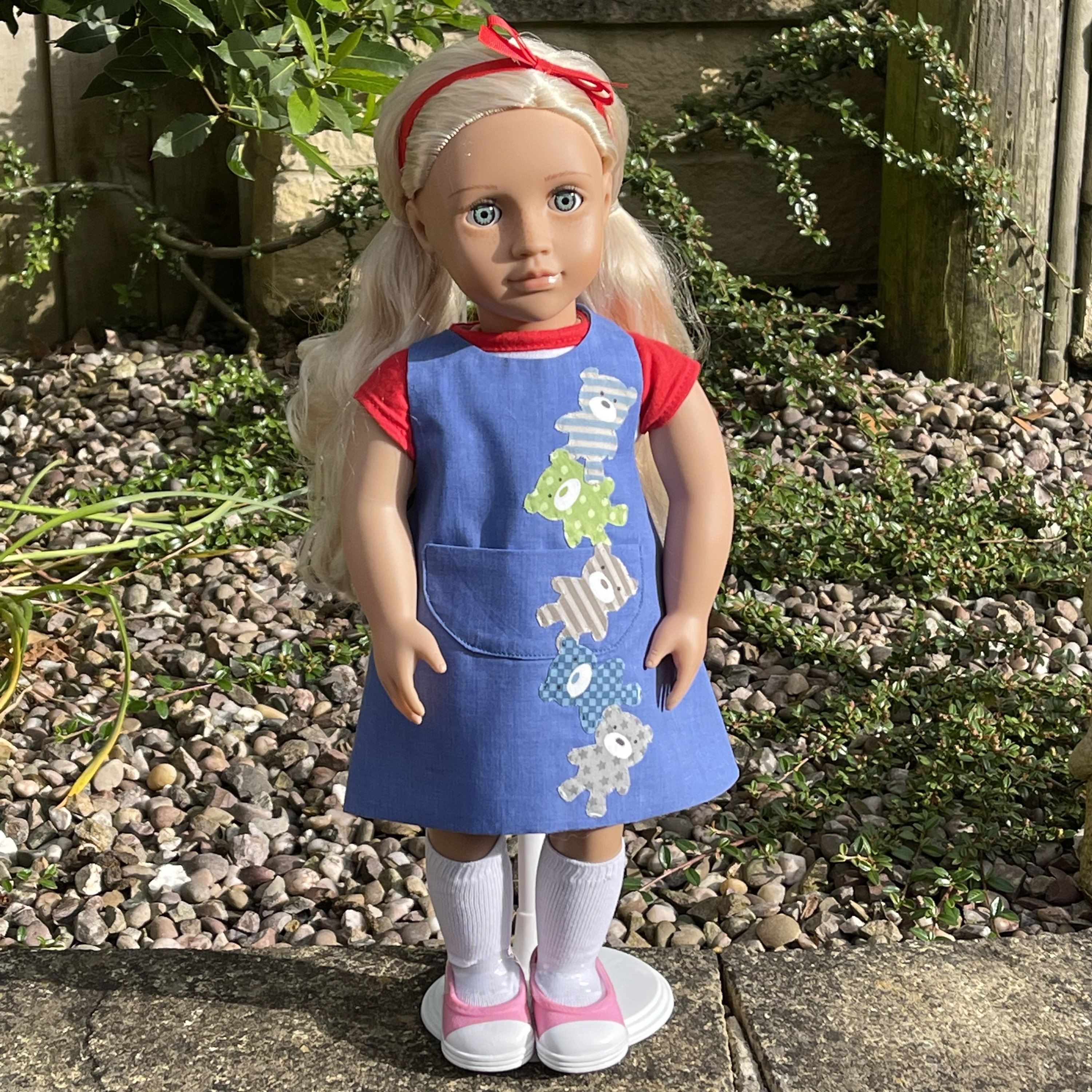 Dolly Cross Back Apron/tunic Sewing Pattern. Fits 18, 15 & 10 Dolls. - Etsy