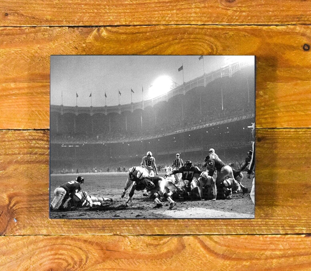 Alan Ameche Wins It - Baltimore Colts 1958 NFL Champions! - Vintage ...
