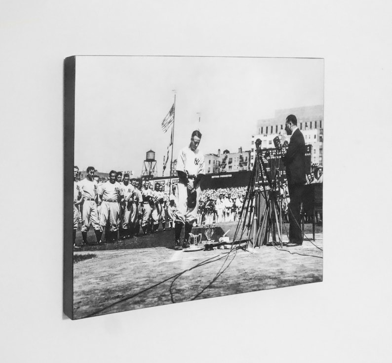 Lou Gehrig Farewell Speech July 4 1939 Yankee Stadium - Etsy
