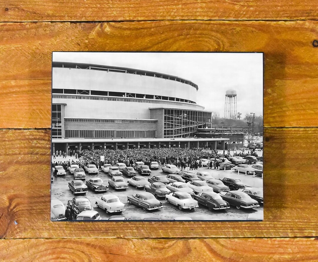 Vintage County Stadium Wood Wall Art: Milwaukee Braves & Packers 1950s ...