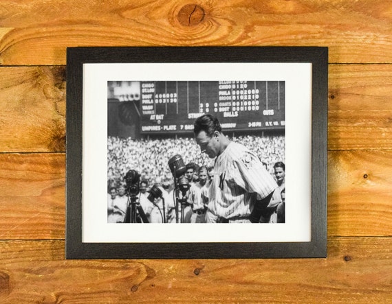 Lou Gehrig Speech Poster