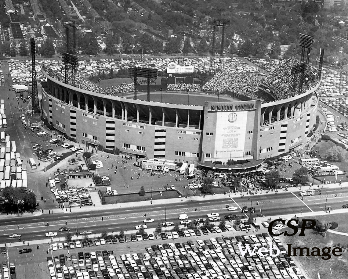 Aerial View of Memorial Stadium Baltimore (1950-1997) - Former Home ...