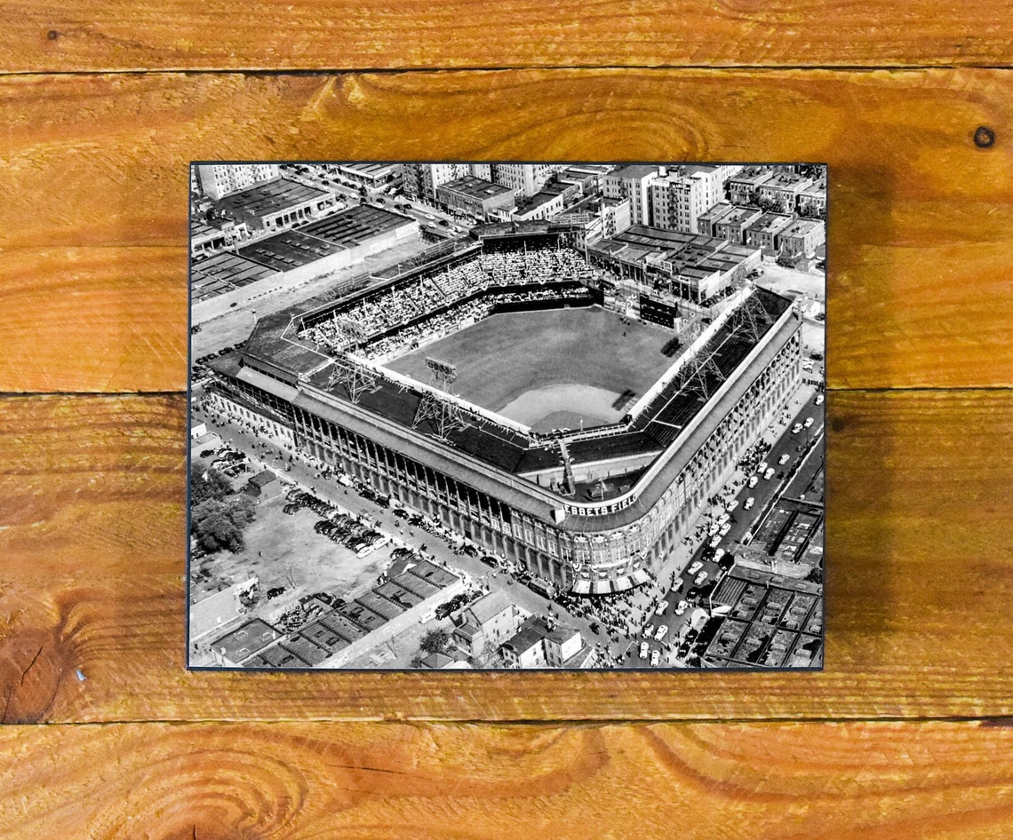 Aerial View Iconic Ebbets Field Home of the Brooklyn Dodgers 1913-1957 ...