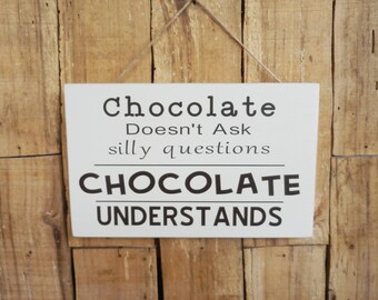 Chocolate Sign | Etsy