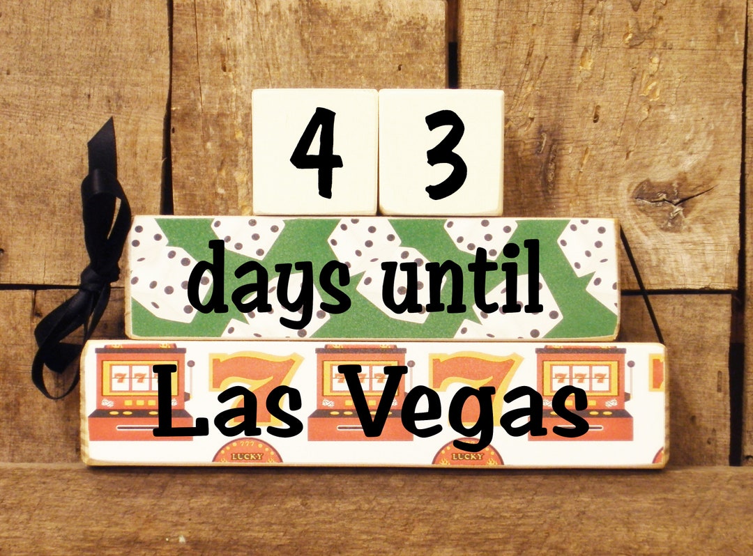 Countdown Blocks, Days (weeks) Until Las Vegas, Atlantic City, Reno ...