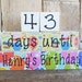 Countdown Blocks, Days Until Birthday, Birthday Countdown, Birthday ...