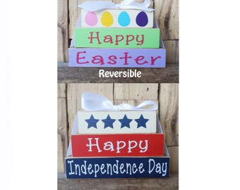 Happy Easter Blocks - Etsy