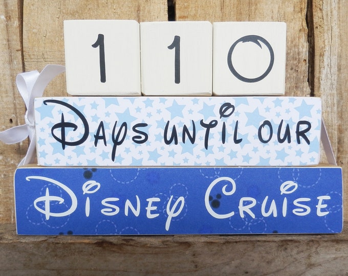 Countdown Blocks Disney Cruise Countdown Disney Countdown - Etsy