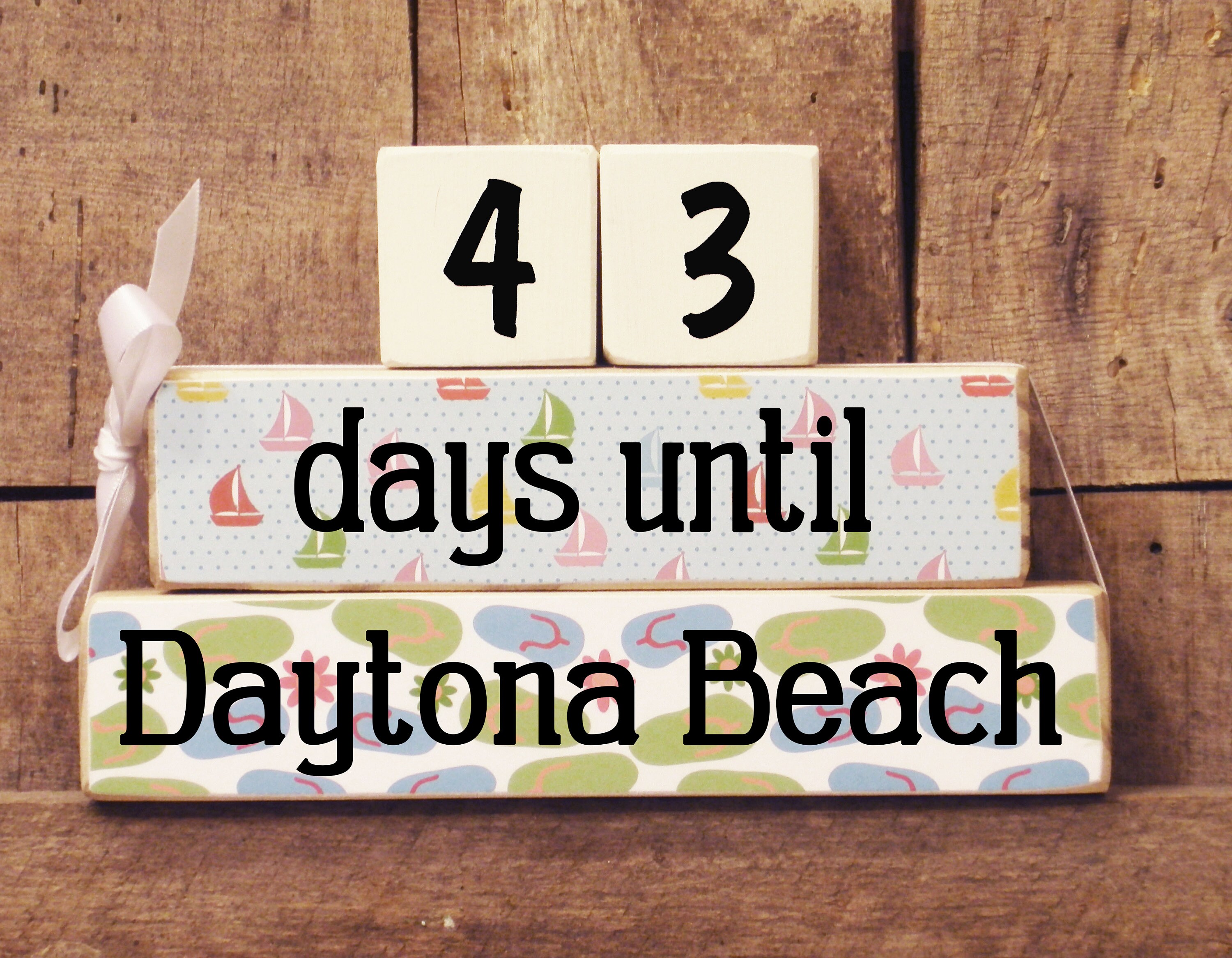 Countdown Blocks Beach Countdown Days Until weeks Until - Etsy New Zealand