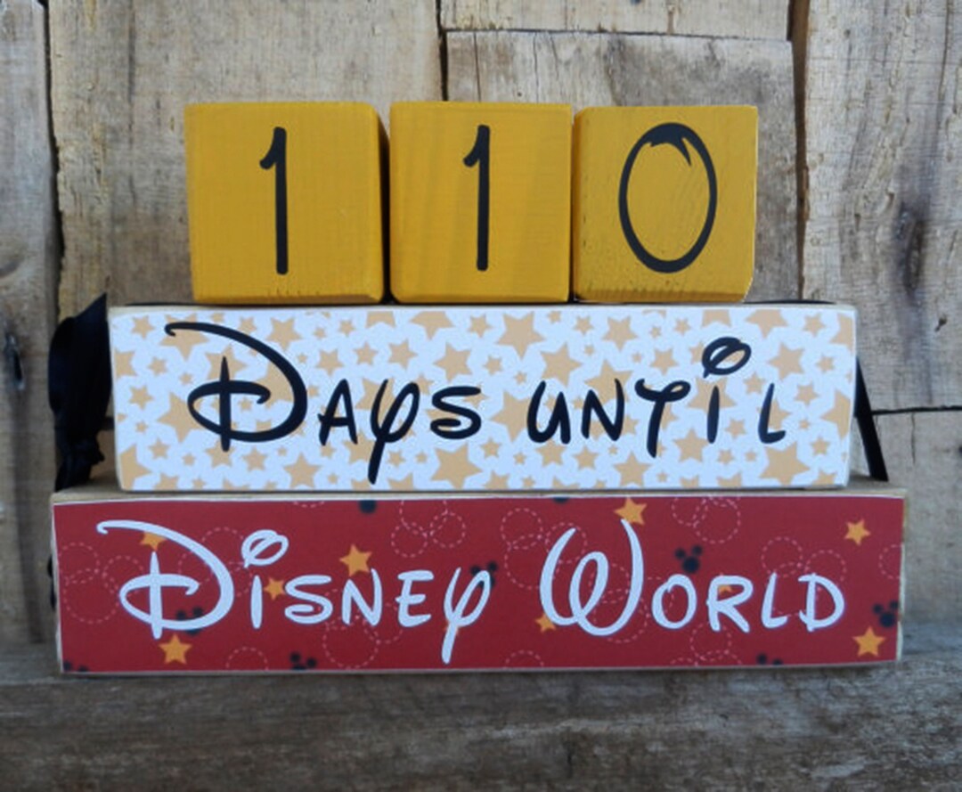 Disney Countdown Disney World Countdown Disneyland - Etsy