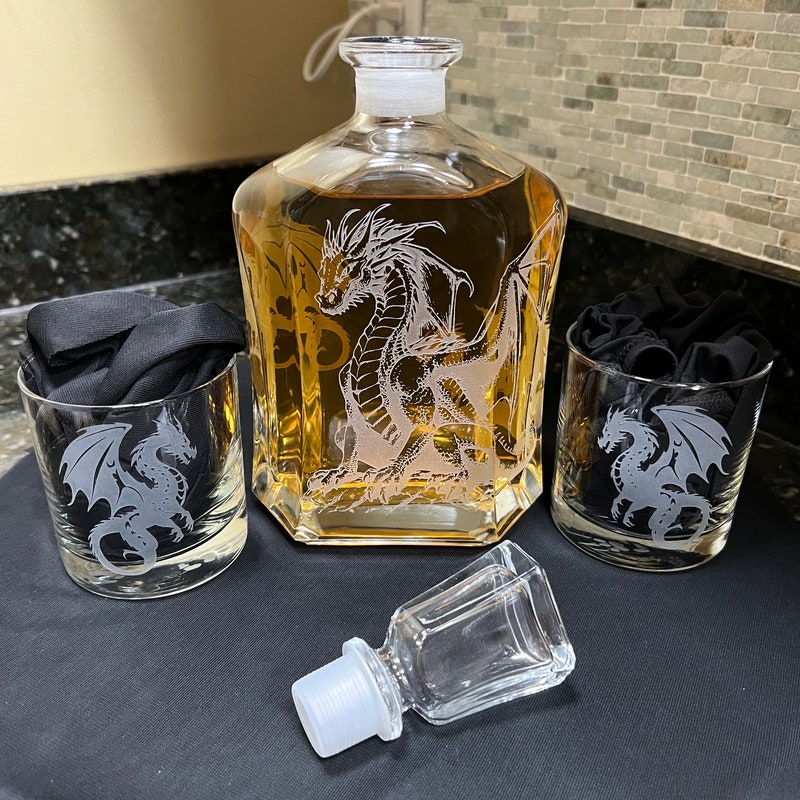 Dragon Decanter - Etsy