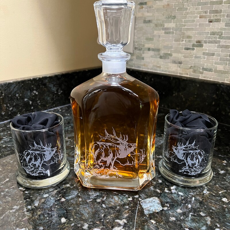 Whiskey Elk Decanter - Etsy