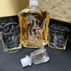 Dragon Whiskey Decanter Dragon Gift Set Dragon Gift 23.75 Oz. Decanter ...