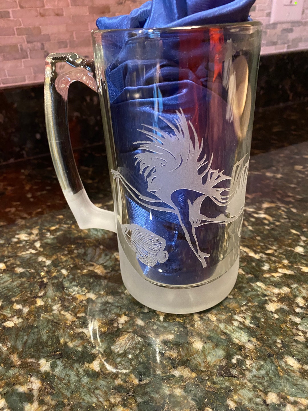 Mermaid/sea Nymph Swimming With Fish Beer/ Sport 26 Oz. Mug One of a ...
