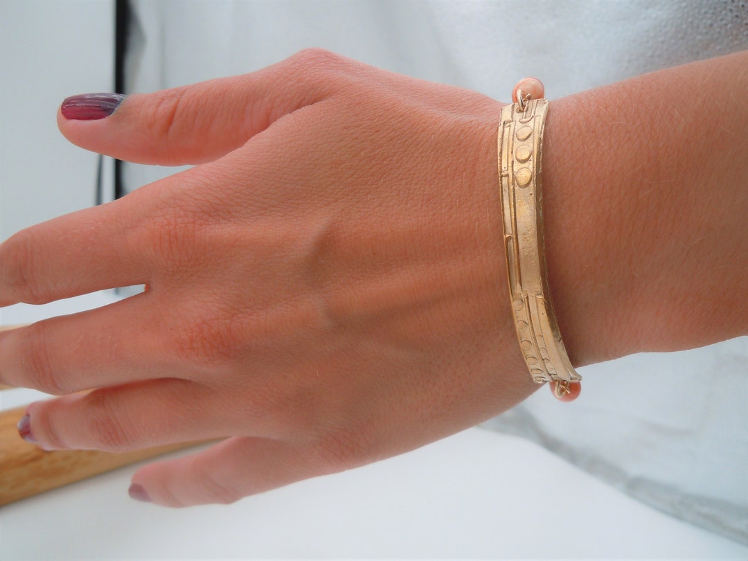 Handmade Fine Bronze Rush Bracelet and Fire Opals. - Etsy