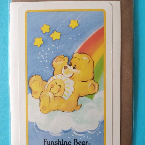Funshine Bear Original Vintage Care Bear 'how Many - Etsy