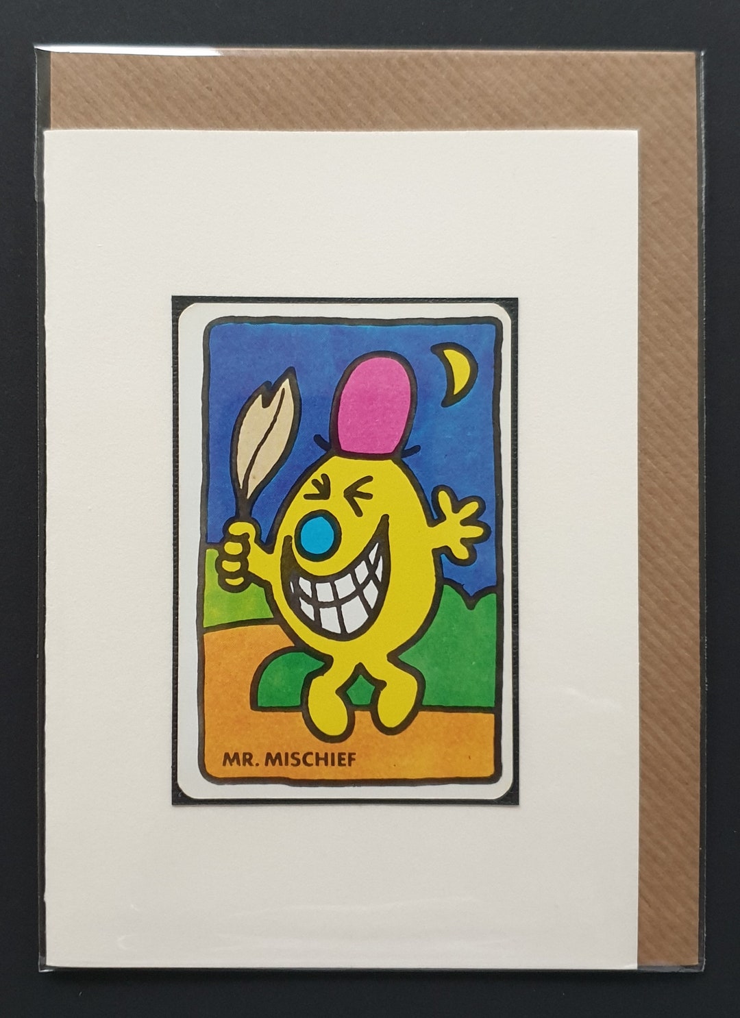 Mr Mischief Original Vintage Mr Men Card - Etsy