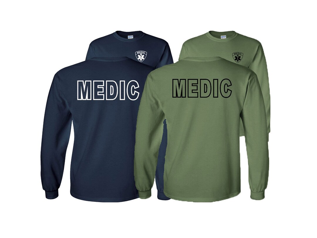 Medic Long Sleeve Shirt, Emergency Medical S-5X - Etsy
