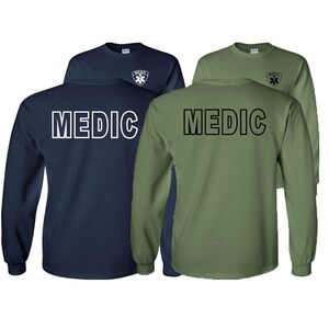 Medic Long Sleeve Shirt, Emergency Medical S-5X - Etsy