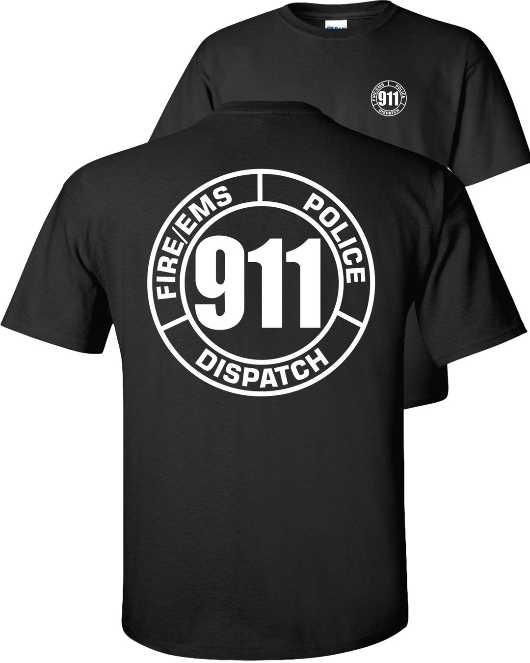 911 Operator T-shirt, 911 Dispatch, Fire EMS Police Circle S-5X - Etsy