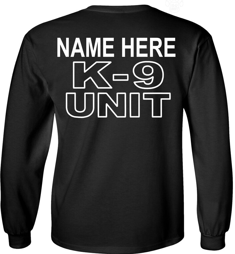 Custom K-9 Unit Police Long Sleeve Shirt K9 Handler Long - Etsy