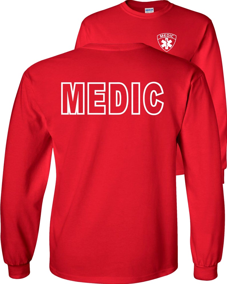 Medic Long Sleeve Shirt Emergency Medical Long Sleeve T - Etsy