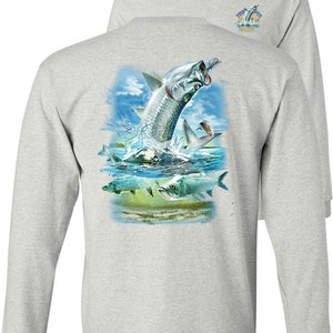Tarpon Tumble T-shirt, Silver King, Saltwater Fish Tarpons Fishing ...