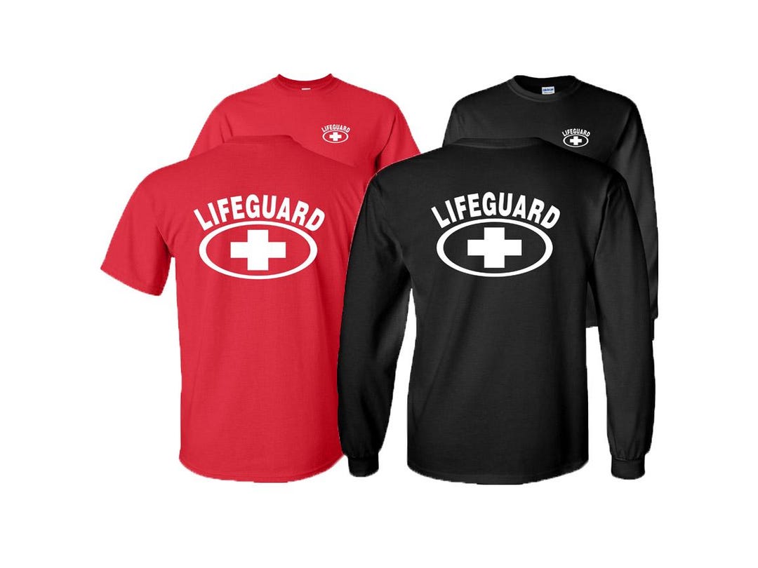 Kids Life Guard T-shirt or Long Sleeve, Lifeguard Cross F&B - Etsy