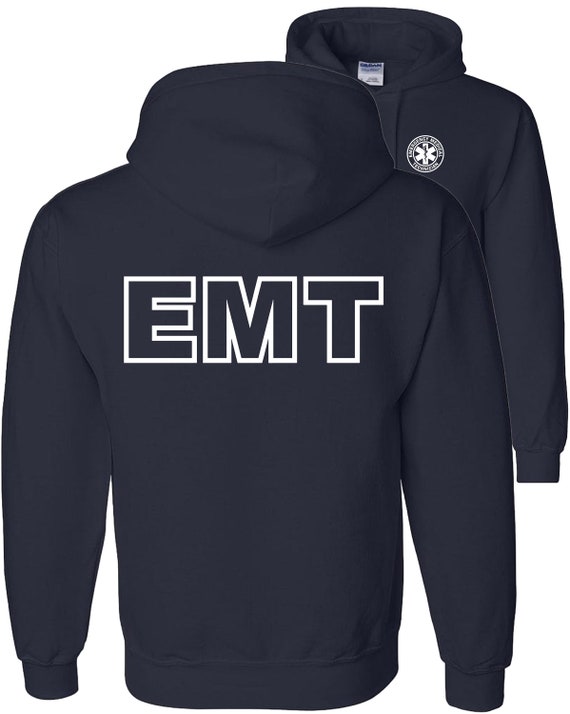 EMT Hoodie Sweatshirt Emergency Medical Technician Duty | Etsy