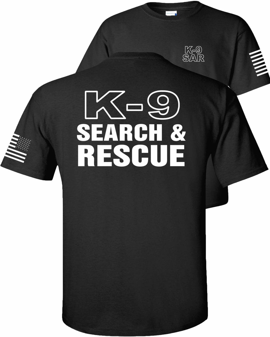 K9 SAR T-shirt, K-9 Search & Rescue American Flag BAF - Etsy